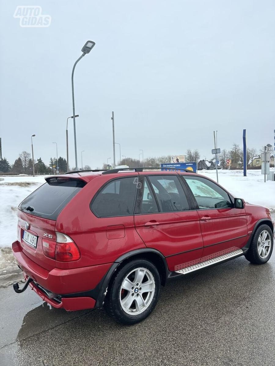 Red BMW X5 2002 in Siauliai, with an engine capacity of 4.60 L and mileage of 231 thousand km for 4200 €, photo 2 on AUTOMOTO.COM.LV