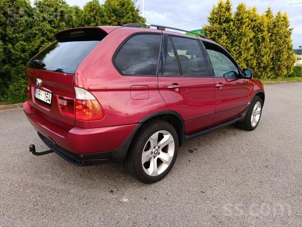 Sarkans BMW X5 2002 Rīga, ar dzinēja tilpumu 3.00 L un nobraukumu 400 tūkst. km par 3300 €, foto 4 vietnē AUTOMOTO.COM.LV