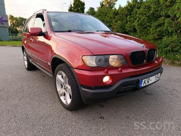 Sarkans BMW X5 2002 Rīga, ar dzinēja tilpumu 3.00 L un nobraukumu 400 tūkst. km par 3300 €, foto 1 vietnē AUTOMOTO.COM.LV