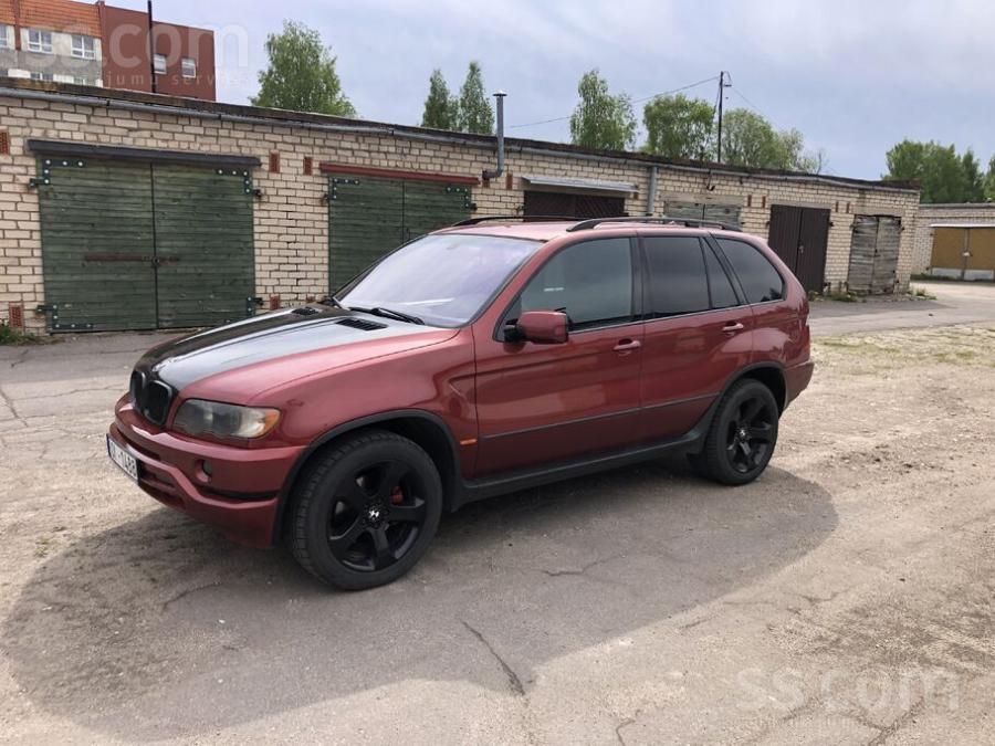 Sarkans BMW X5 2003 Cēsis, ar dzinēja tilpumu 3.00 L un nobraukumu 364 tūkst. km par 3400 €, foto 1 vietnē AUTOMOTO.COM.LV