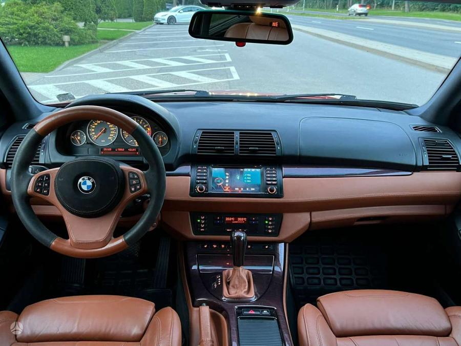 Красный БМВ Х5 2006 в Вильнюс, объемом двигателя 4.80 л и пробегом 250 тыс. км за 8500 €, фото 16 на AUTOMOTO.COM.LV