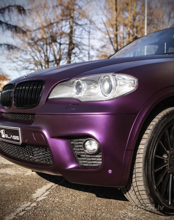 Violet BMW X5 2011 in Johvi, with an engine capacity of 3.00 L and mileage of 286 thousand km for 15500 €, photo 6 on AUTOMOTO.COM.LV
