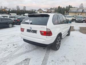 White BMW X5 2003 in Utena, with an engine capacity of 3.00 L and mileage of 388 thousand km for 3750 €, photo 4 on AUTOMOTO.COM.LV