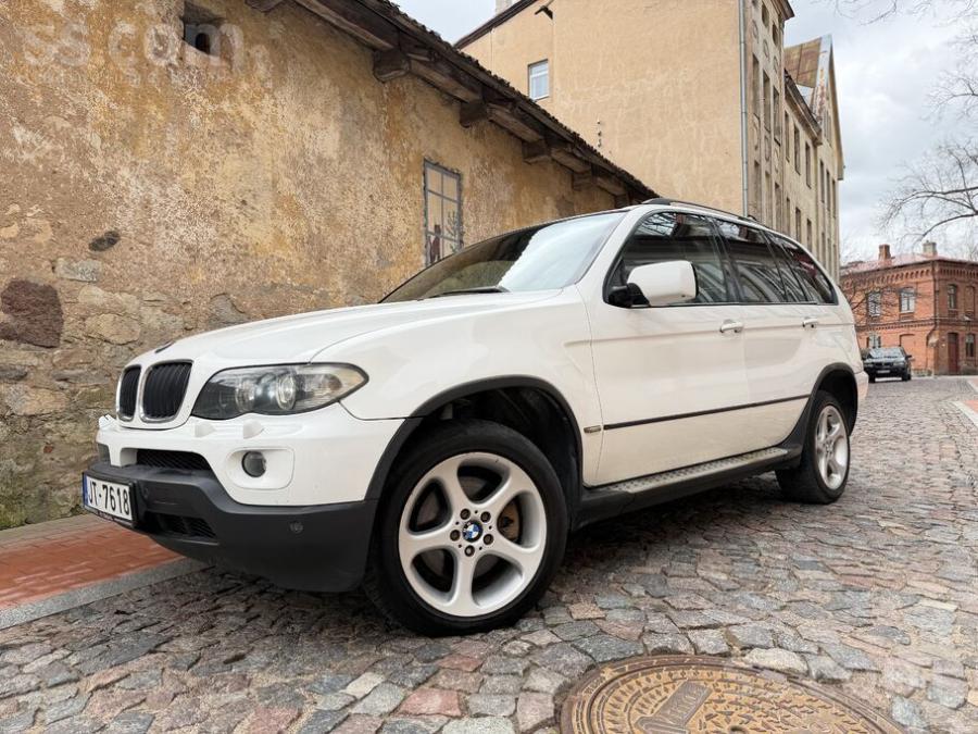 Balts BMW X5 2004 Cēsis, ar dzinēja tilpumu 3.00 L un nobraukumu 447 tūkst. km par 3190 €, foto 1 vietnē AUTOMOTO.COM.LV
