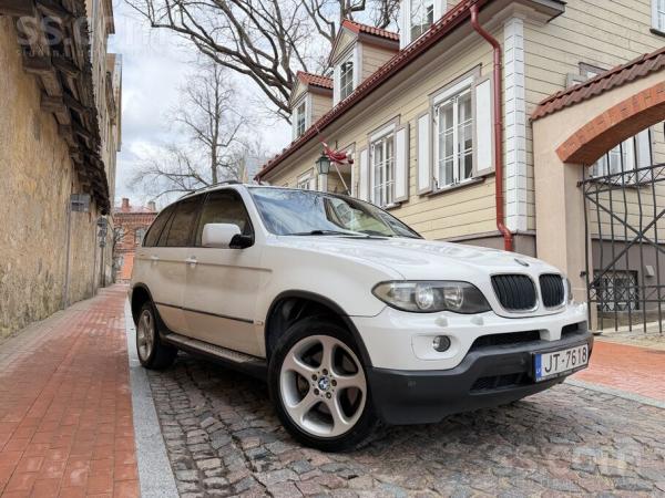 White BMW X5 2004 in Cesis, with an engine capacity of 3.00 L and mileage of 447 thousand km for 3190 €, photo 6 on AUTOMOTO.COM.LV