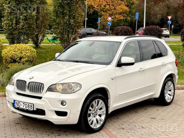 White BMW X5 2007 in Riga, with an engine capacity of 3.00 L and mileage of 0 thousand km for 6750 €, photo 1 on AUTOMOTO.COM.LV
