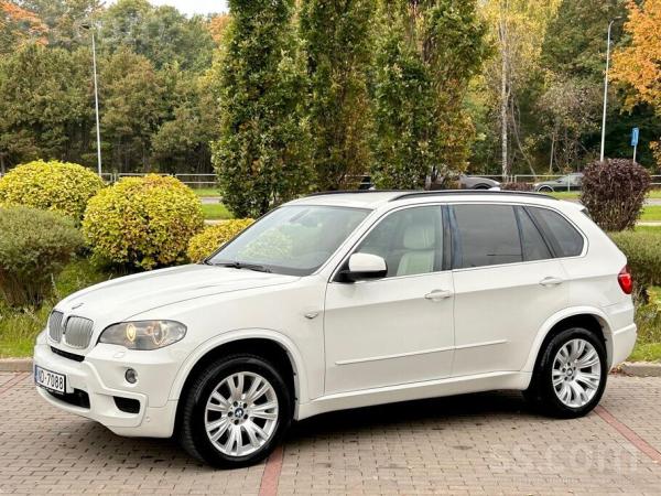 White BMW X5 2007 in Riga, with an engine capacity of 3.00 L and mileage of 0 thousand km for 6750 €, photo 3 on AUTOMOTO.COM.LV