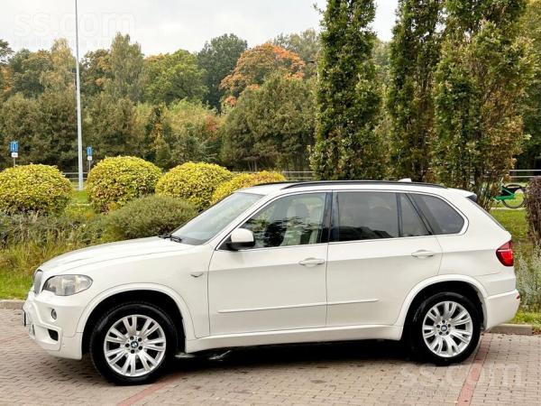 White BMW X5 2007 in Riga, with an engine capacity of 3.00 L and mileage of 0 thousand km for 6750 €, photo 4 on AUTOMOTO.COM.LV