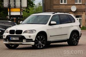 White BMW X5 2008 in Jelgava, with an engine capacity of 3.00 L and mileage of 0 thousand km for 33500 €, photo 1 on AUTOMOTO.COM.LV