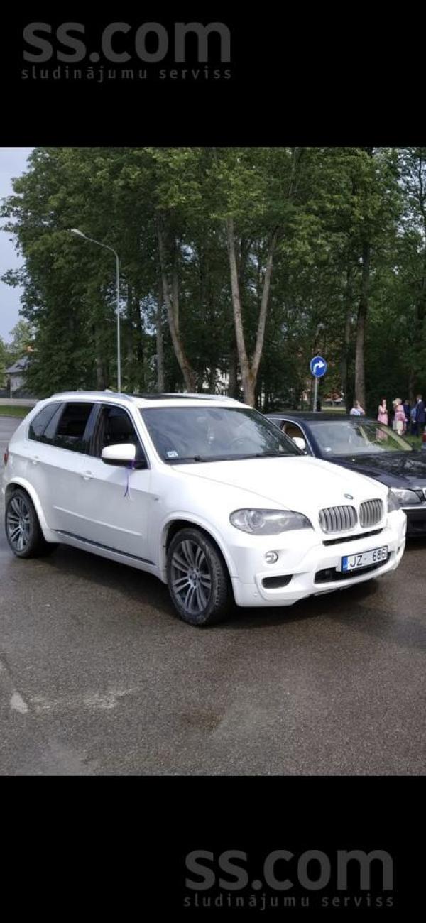 White BMW X5 2008 in Jekabpils, with an engine capacity of 4.80 L and mileage of 182 thousand km for 10000 €, photo 2 on AUTOMOTO.COM.LV