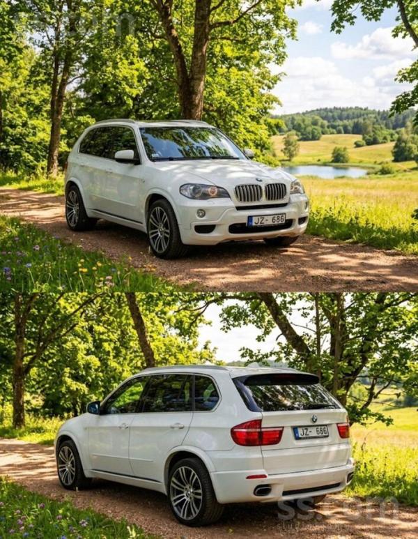 White BMW X5 2008 in Jekabpils, with an engine capacity of 4.80 L and mileage of 182 thousand km for 10000 €, photo 3 on AUTOMOTO.COM.LV