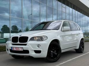 White BMW X5 2008 in Rezekne, with an engine capacity of 3.00 L and mileage of 248 thousand km for 12990 €, photo 3 on AUTOMOTO.COM.LV