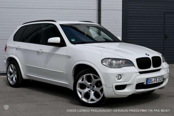 White BMW X5 2008 in Kretinga, with an engine capacity of 2.99 L and mileage of 352 thousand km for 9399 €, photo 1 on AUTOMOTO.COM.LV