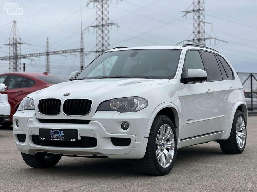 White BMW X5 2009 in Marijampole, with an engine capacity of 3.00 L and mileage of 265 thousand km for 11450 €, photo 6 on AUTOMOTO.COM.LV
