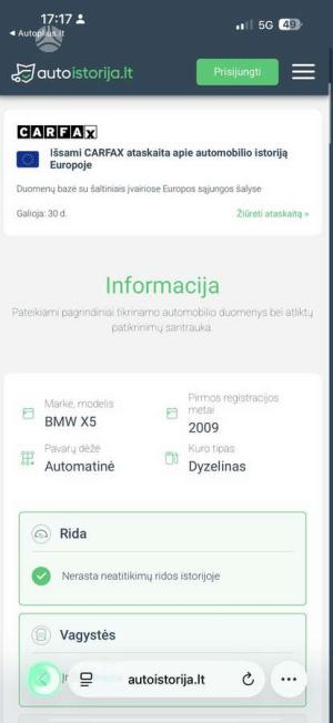 Balts BMW X5 2009 Kauņa, ar dzinēja tilpumu 2.99 L un nobraukumu 342 tūkst. km par 7800 €, foto 28 vietnē AUTOMOTO.COM.LV