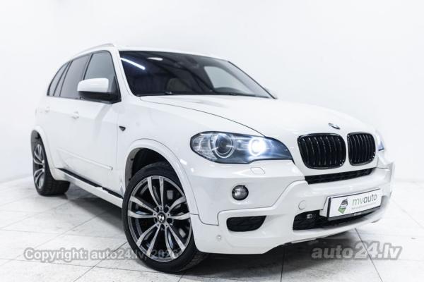 White BMW X5 2010 in Tallinn, with an engine capacity of 3.00 L and mileage of 319 thousand km for 10990 €, photo 5 on AUTOMOTO.COM.LV