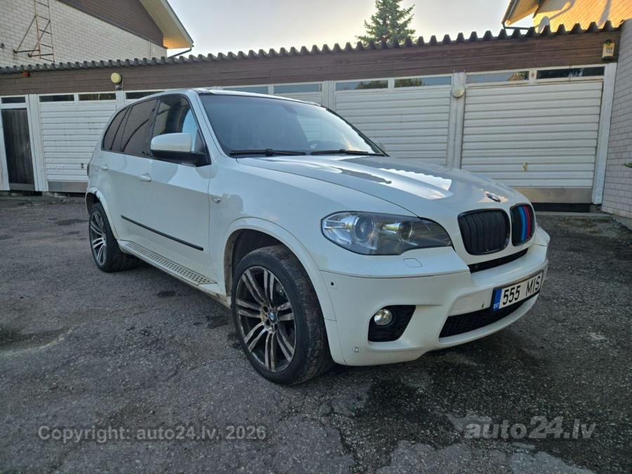 White BMW X5 2010 in Tallinn, with an engine capacity of 3.00 L and mileage of 352 thousand km for 9750 €, photo 3 on AUTOMOTO.COM.LV