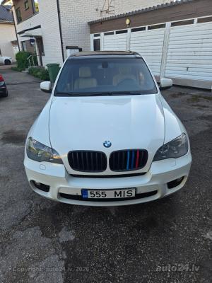 White BMW X5 2010 in Tallinn, with an engine capacity of 3.00 L and mileage of 352 thousand km for 9750 €, photo 7 on AUTOMOTO.COM.LV