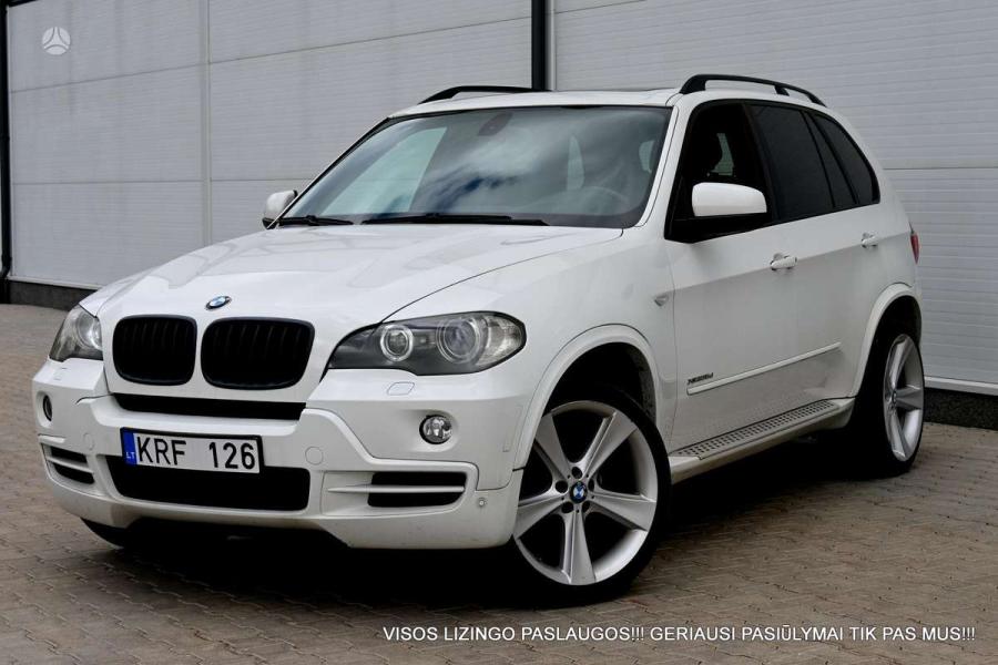 White BMW X5 2010 in Kretinga, with an engine capacity of 2.99 L and mileage of 347 thousand km for 8499 €, photo 4 on AUTOMOTO.COM.LV