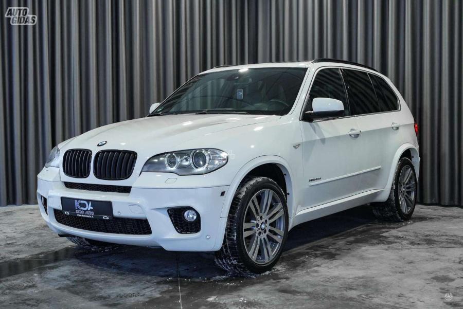 White BMW X5 2011 in Marijampole, with an engine capacity of 3.00 L and mileage of 227 thousand km for 13950 €, photo 5 on AUTOMOTO.COM.LV