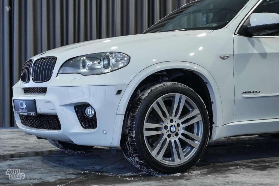 White BMW X5 2011 in Marijampole, with an engine capacity of 3.00 L and mileage of 227 thousand km for 13950 €, photo 6 on AUTOMOTO.COM.LV