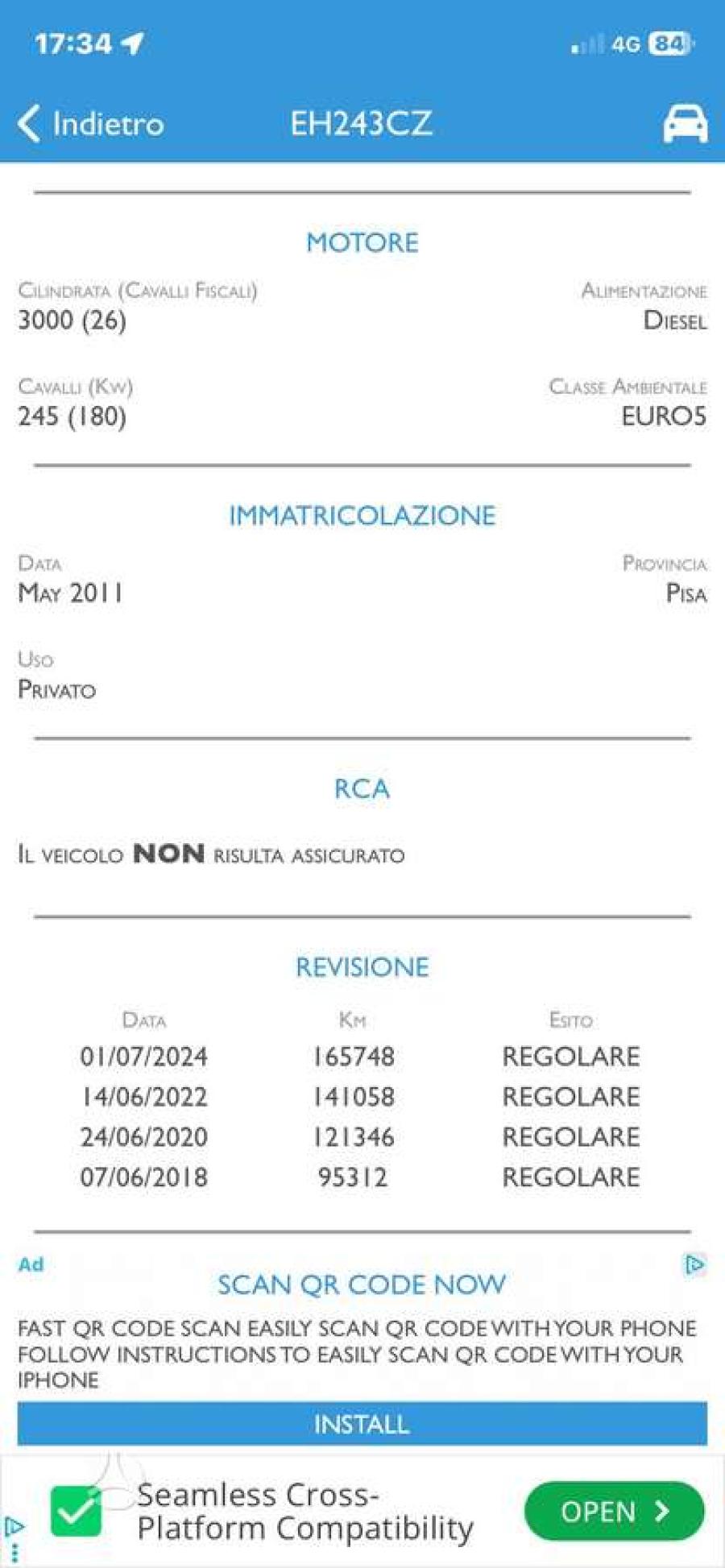 Белый БМВ Х5 2011 в Каунас, объемом двигателя 2.99 л и пробегом 179 тыс. км за 9800 €, фото 14 на AUTOMOTO.COM.LV