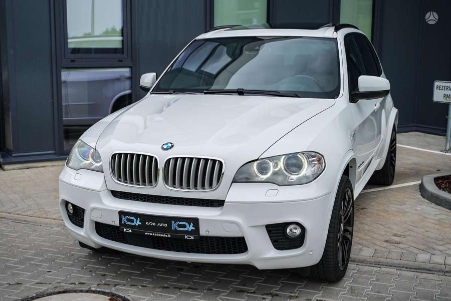 White BMW X5 2011 in Kaunas, with an engine capacity of 2.99 L and mileage of 336 thousand km for 12450 €, photo 6 on AUTOMOTO.COM.LV