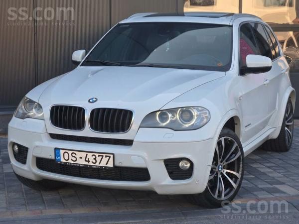 BMW X5 2011 RÄ«ga vietnÄ Balts BMW X5 2011 RÄ«ga, ar dzinÄja tilpumu 3.00 L un nobraukumu 327 tÅ«kst. km par 10300 ā¬, foto 1 vietnÄ AUTOMOTO.COM.LV