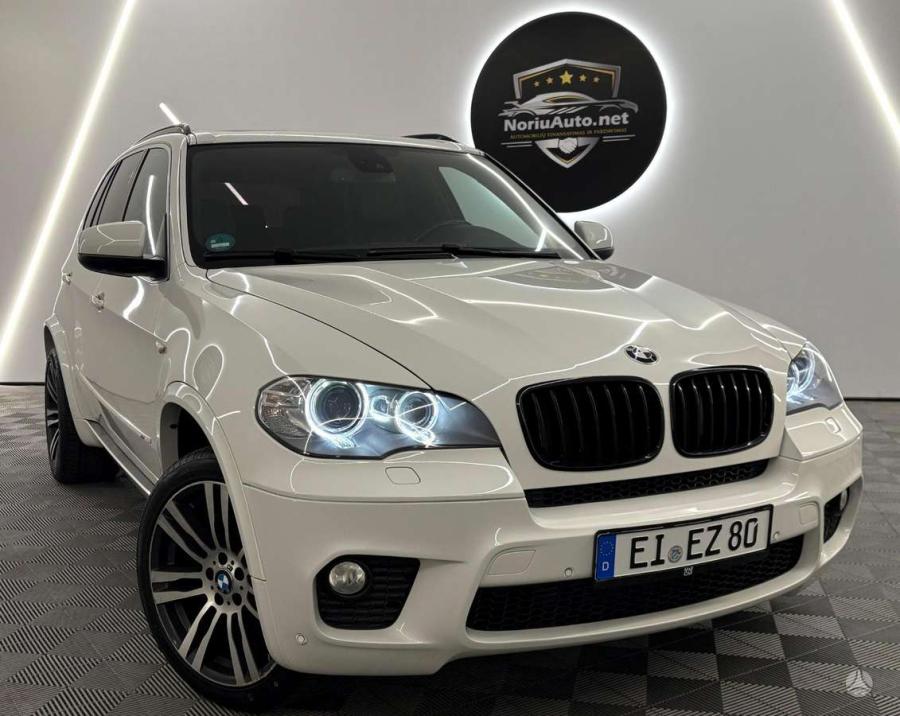 White BMW X5 2012 in Marijampole, with an engine capacity of 2.99 L and mileage of 225 thousand km for 13450 €, photo 1 on AUTOMOTO.COM.LV