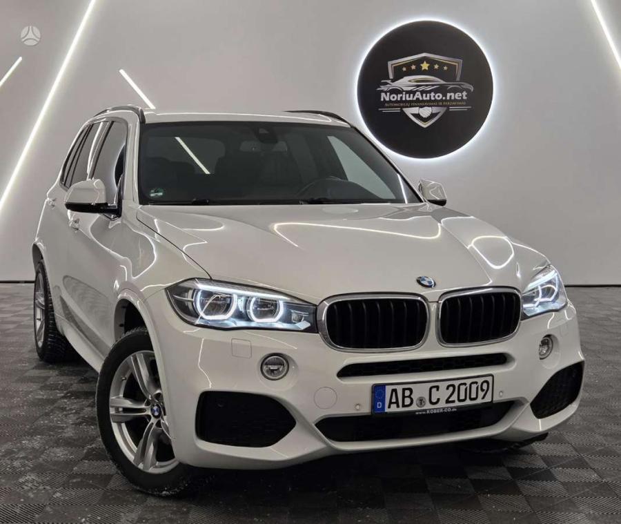 White BMW X5 2014 in Marijampole, with an engine capacity of 2.00 L and mileage of 243 thousand km for 20750 €, photo 1 on AUTOMOTO.COM.LV