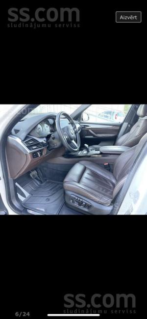 Белый БМВ Х5 2014 в Рига, объемом двигателя 3.00 л и пробегом 295 тыс. км за 20900 €, фото 6 на AUTOMOTO.COM.LV