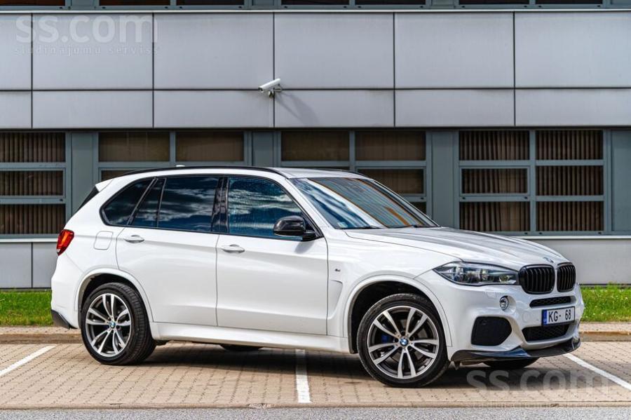 White BMW X5 2014 in Riga, with an engine capacity of 3.00 L and mileage of 255 thousand km for 20500 €, photo 3 on AUTOMOTO.COM.LV