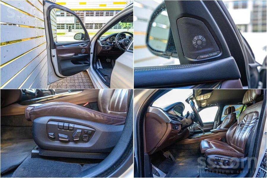 White BMW X5 2014 in Riga, with an engine capacity of 3.00 L and mileage of 255 thousand km for 20500 €, photo 21 on AUTOMOTO.COM.LV