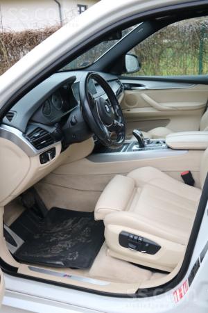 White BMW X5 2014 in Riga, with an engine capacity of 3.00 L and mileage of 255 thousand km for 16000 €, photo 8 on AUTOMOTO.COM.LV