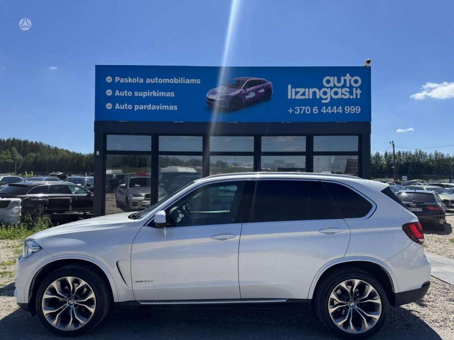 White BMW X5 2014 in Vilnius, with an engine capacity of 3.00 L and mileage of 260 thousand km for 17350 €, photo 6 on AUTOMOTO.COM.LV