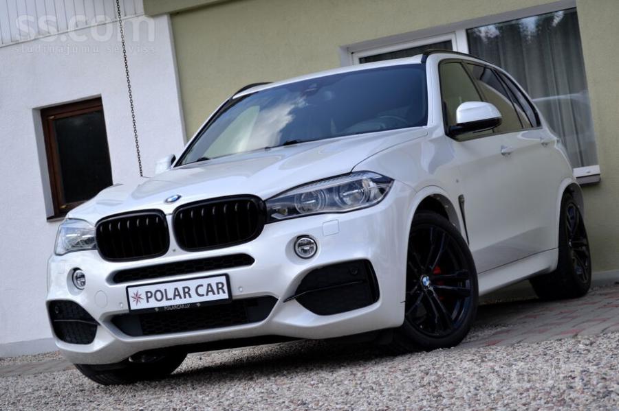 White BMW X5 2014 in Tukums, with an engine capacity of 3.00 L and mileage of 276 thousand km for 20990 €, photo 1 on AUTOMOTO.COM.LV