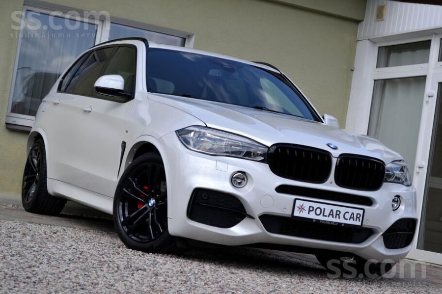 White BMW X5 2014 in Tukums, with an engine capacity of 3.00 L and mileage of 276 thousand km for 20990 €, photo 3 on AUTOMOTO.COM.LV
