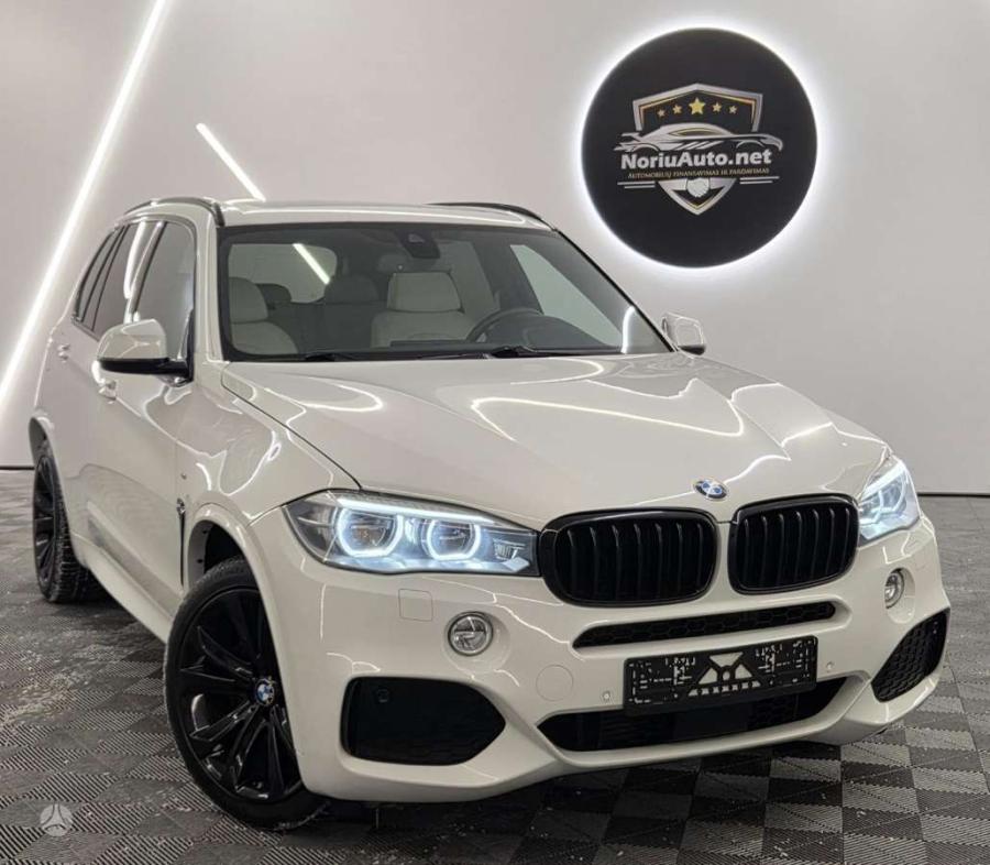 White BMW X5 2015 in Marijampole, with an engine capacity of 2.99 L and mileage of 263 thousand km for 22999 €, photo 1 on AUTOMOTO.COM.LV