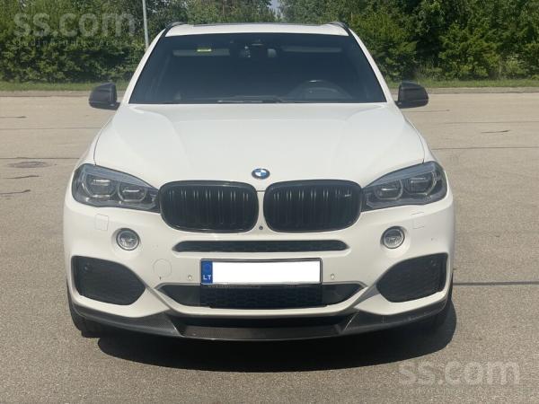 White BMW X5 2015 in Riga, with an engine capacity of 3.00 L and mileage of 193 thousand km for 24700 €, photo 2 on AUTOMOTO.COM.LV