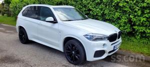 White BMW X5 2015 in Riga, with an engine capacity of 3.00 L and mileage of 184 thousand km for 22300 €, photo 5 on AUTOMOTO.COM.LV