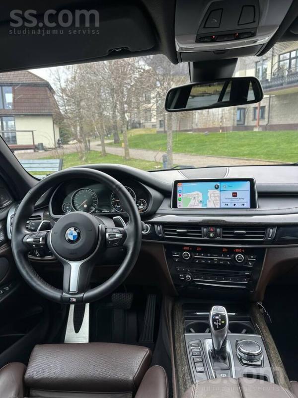 White BMW X5 2015 in Riga, with an engine capacity of 3.00 L and mileage of 142 thousand km for 25500 €, photo 7 on AUTOMOTO.COM.LV