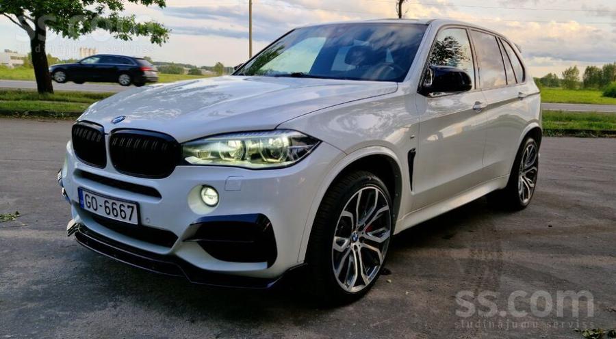 White BMW X5 2015 in Riga, with an engine capacity of 3.00 L and mileage of 180 thousand km for 1880 €, photo 3 on AUTOMOTO.COM.LV