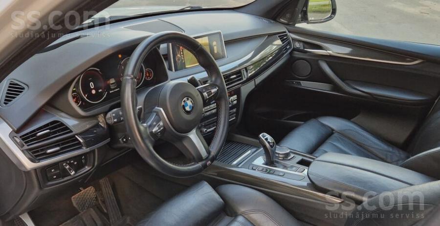 White BMW X5 2015 in Riga, with an engine capacity of 3.00 L and mileage of 180 thousand km for 1880 €, photo 13 on AUTOMOTO.COM.LV