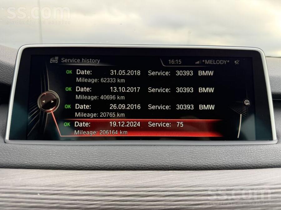 Balts BMW X5 2015 Jūrmala, ar dzinēja tilpumu 3.00 L un nobraukumu 226 tūkst. km par 16495 €, foto 11 vietnē AUTOMOTO.COM.LV