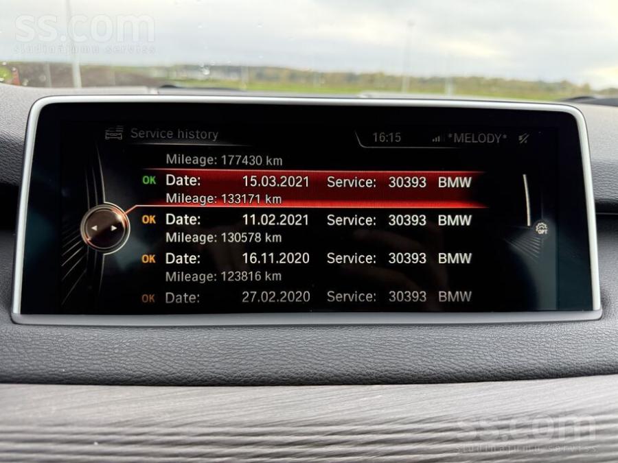 Balts BMW X5 2015 Jūrmala, ar dzinēja tilpumu 3.00 L un nobraukumu 226 tūkst. km par 16495 €, foto 13 vietnē AUTOMOTO.COM.LV