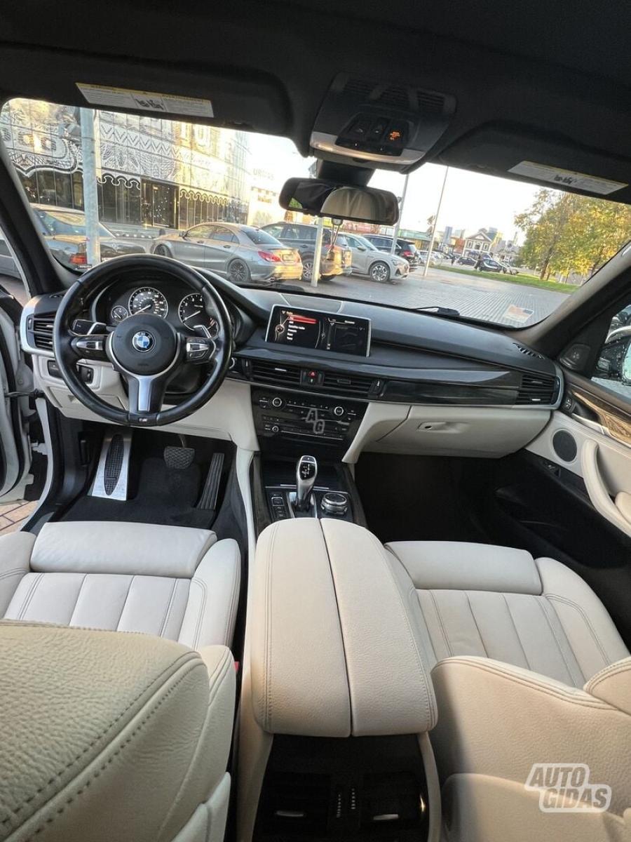 White BMW X5 2016 in Kaunas, with an engine capacity of 3.00 L and mileage of 152 thousand km for 15555 €, photo 17 on AUTOMOTO.COM.LV