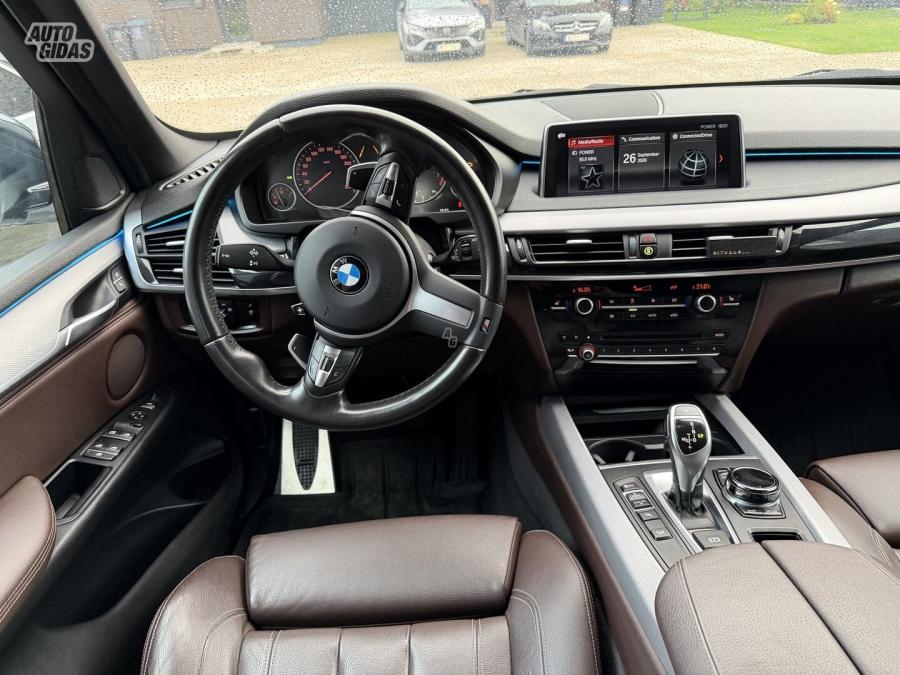 White BMW X5 2016 in Vilnius, with an engine capacity of 3.00 L and mileage of 155 thousand km for 18500 €, photo 17 on AUTOMOTO.COM.LV