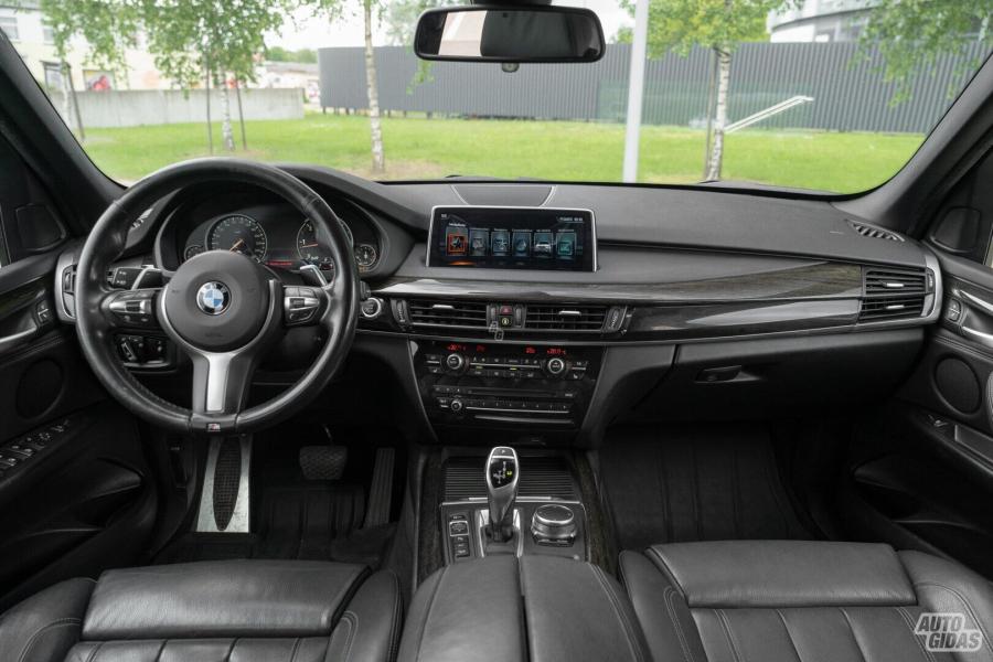 White BMW X5 2017 in Vilnius, with an engine capacity of 3.00 L and mileage of 141 thousand km for 23950 €, photo 17 on AUTOMOTO.COM.LV