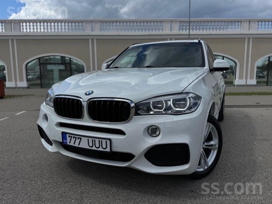 White BMW X5 2018 in Riga, with an engine capacity of 3.00 L and mileage of 186 thousand km for 24900 €, photo 8 on AUTOMOTO.COM.LV