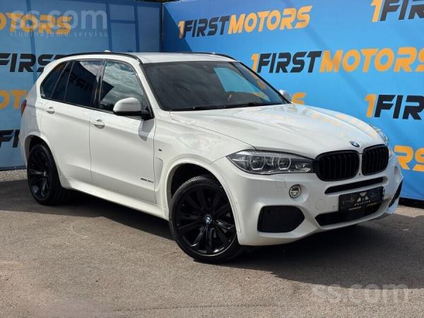 White BMW X5 2018 in Riga, with an engine capacity of 3.00 L and mileage of 184 thousand km for 24950 €, photo 6 on AUTOMOTO.COM.LV